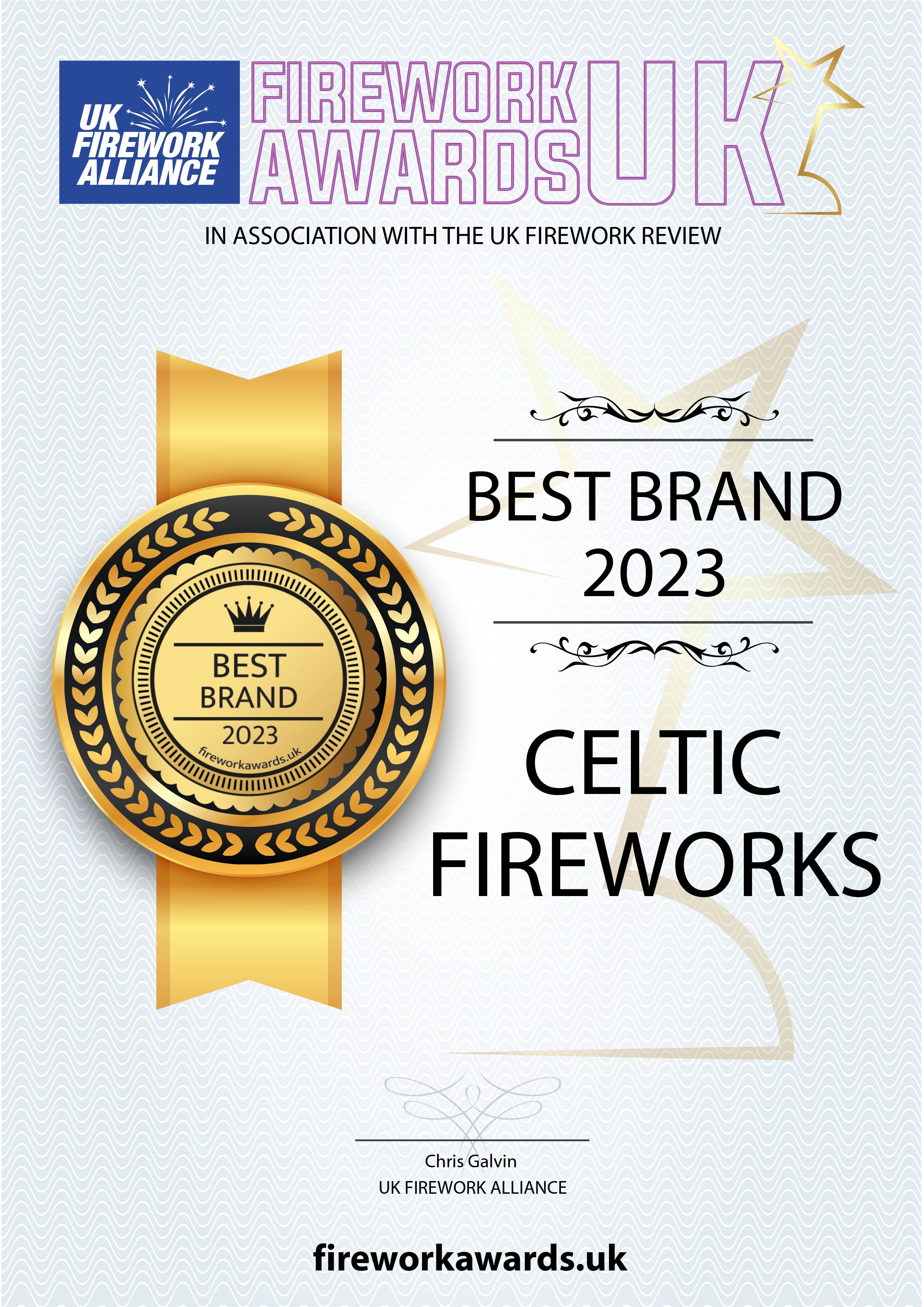Well done Celtic Fireworks. Best Brand WINNERS! – FIRST STRIKE ...