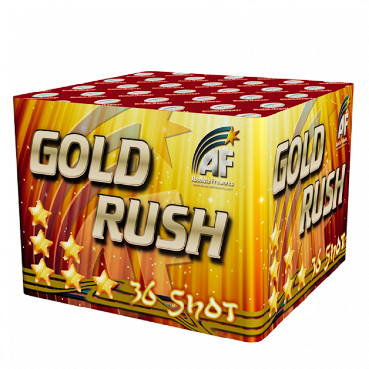 GOLD RUSH 36 Shot BARRAGE BY ABSOLUTE FIREWORKS – FIRST STRIKE ...
