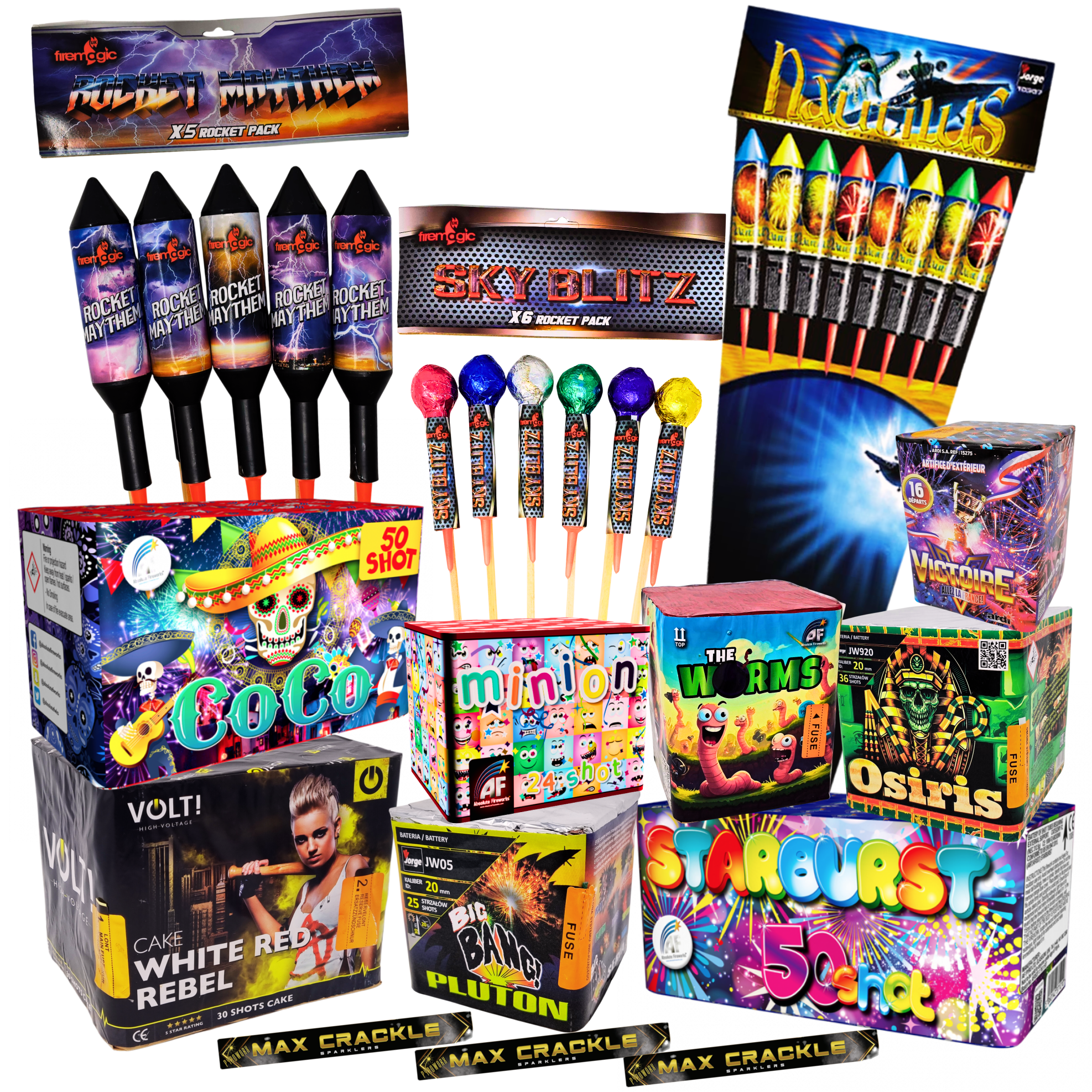 FIRESTORM 250 GARDEN FIREWORKS DISPLAY PACK – FIRST STRIKE FIREWORKS LTD